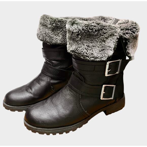 Rugged Outback | Shoes | Rugged Outback Black Slade Faux Fur Lined ...